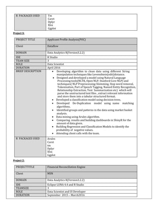 Data Scientist -Asish | PDF | Databases | Computer Software and Applications