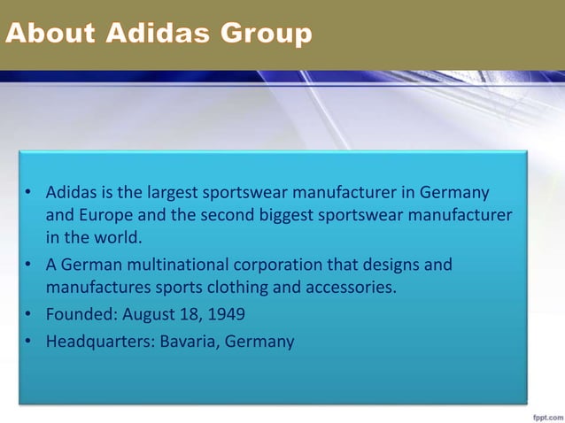 Adidas Strategic Management Presentation (2) | PPTX