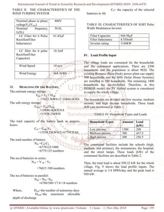 Design and Simulation of Electrification By Solar-Wind Hybrid System ...