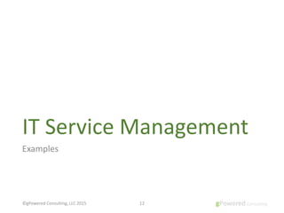 ITSM and Service Catalog Overview | PPTX