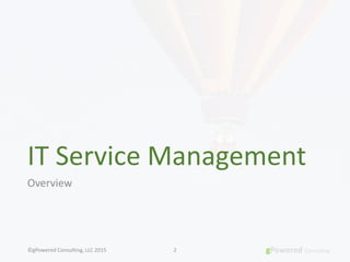 ITSM and Service Catalog Overview | PPTX