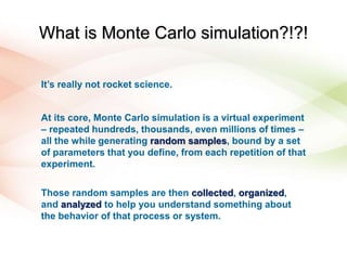 Monte Carlo Sim Primer | PPT