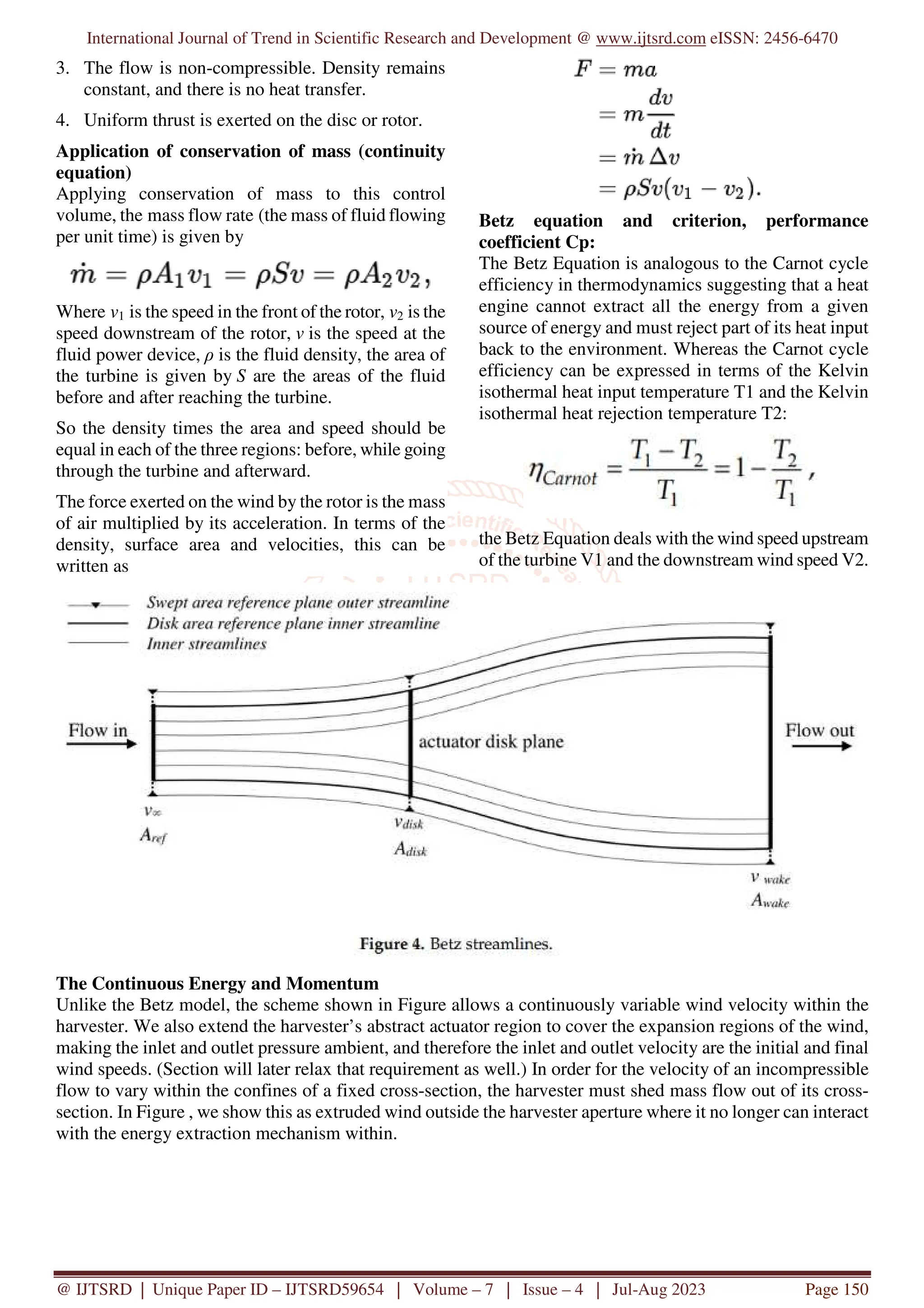 Expression and Calculation of Betz Constant for Expanding Air Stream | PDF
