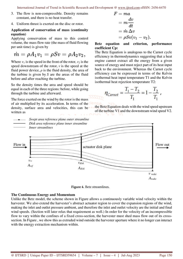 Expression and Calculation of Betz Constant for Expanding Air Stream | PDF