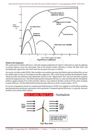 Expression and Calculation of Betz Constant for Expanding Air Stream | PDF
