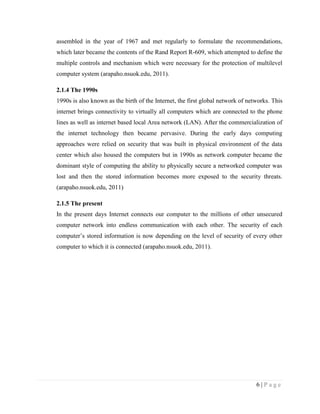 Report on Information Security | PDF