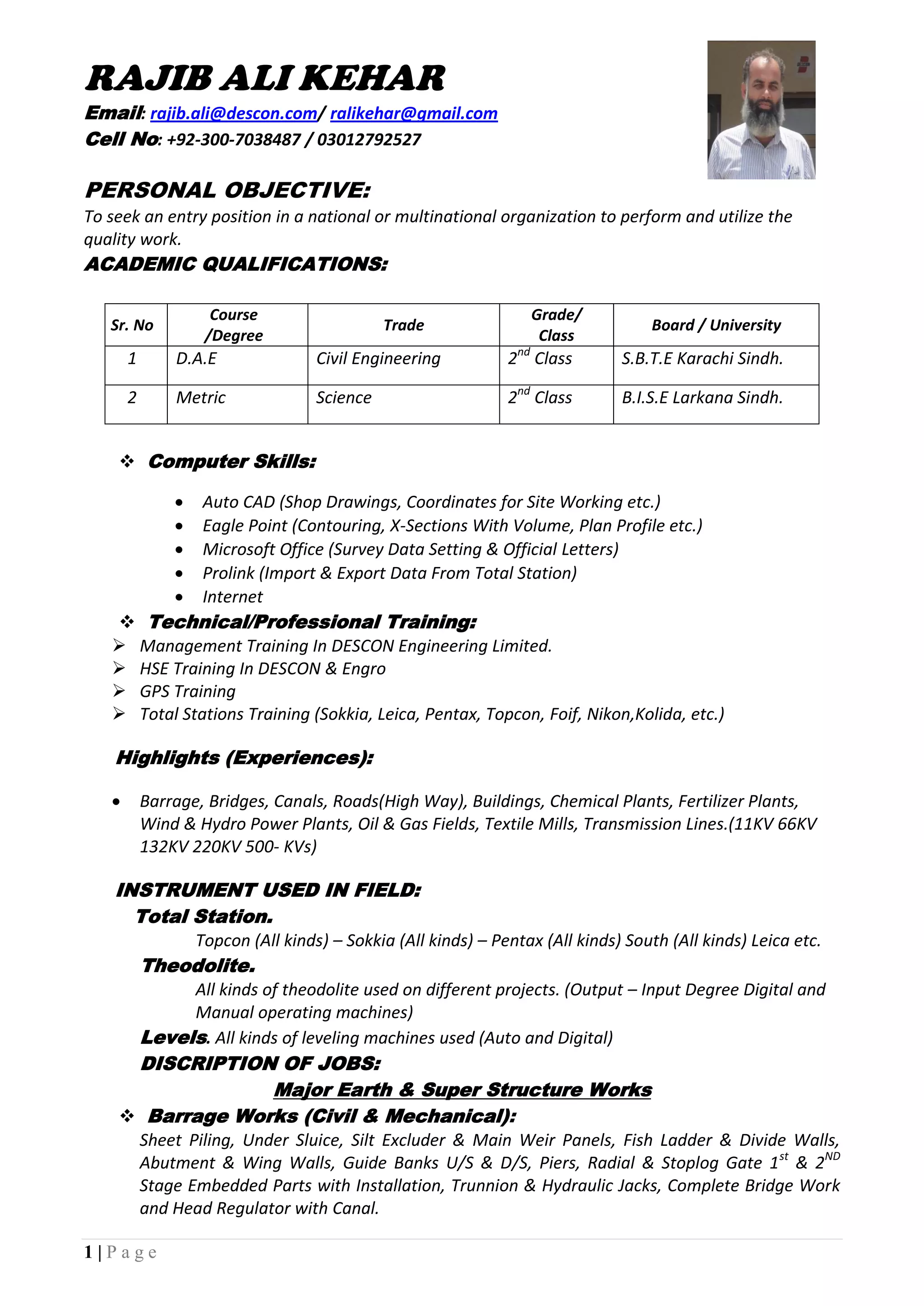 Rajib Ali CV (Final) | PDF
