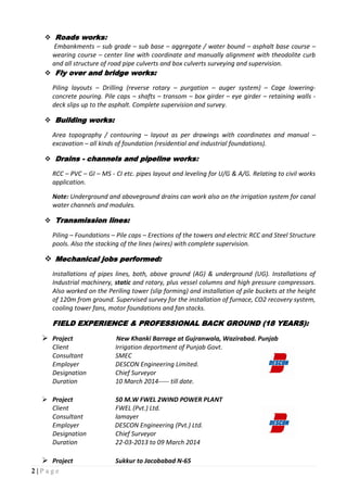 Rajib Ali CV (Final) | PDF | Civil Engineering Industry | Industries