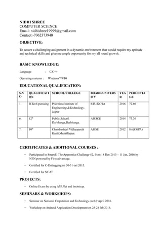 RESUME 1 | PDF