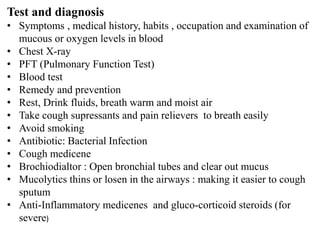 Respiratory diseases : Asthma and bronchitis | PPT