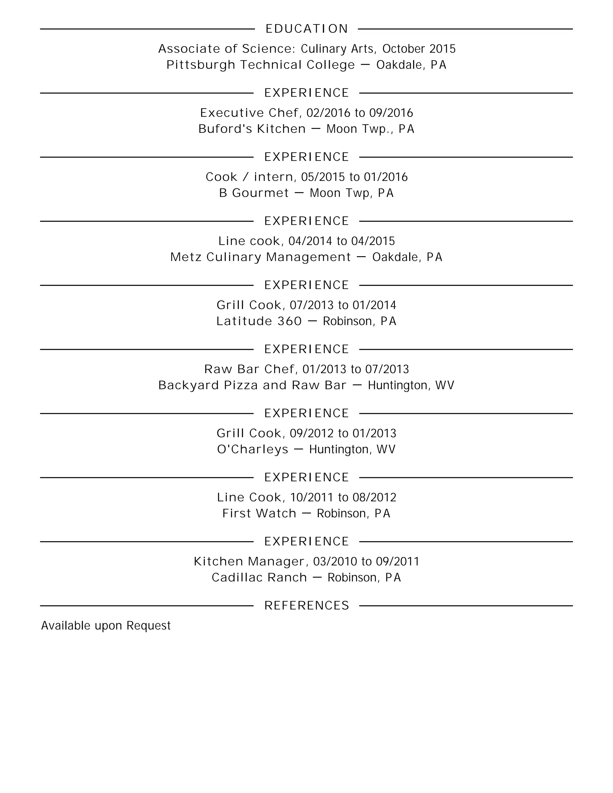 Shaun Thompson Resume 1 | PDF