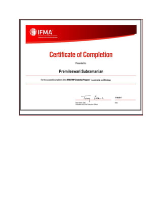 IFMA Certs | DOCX