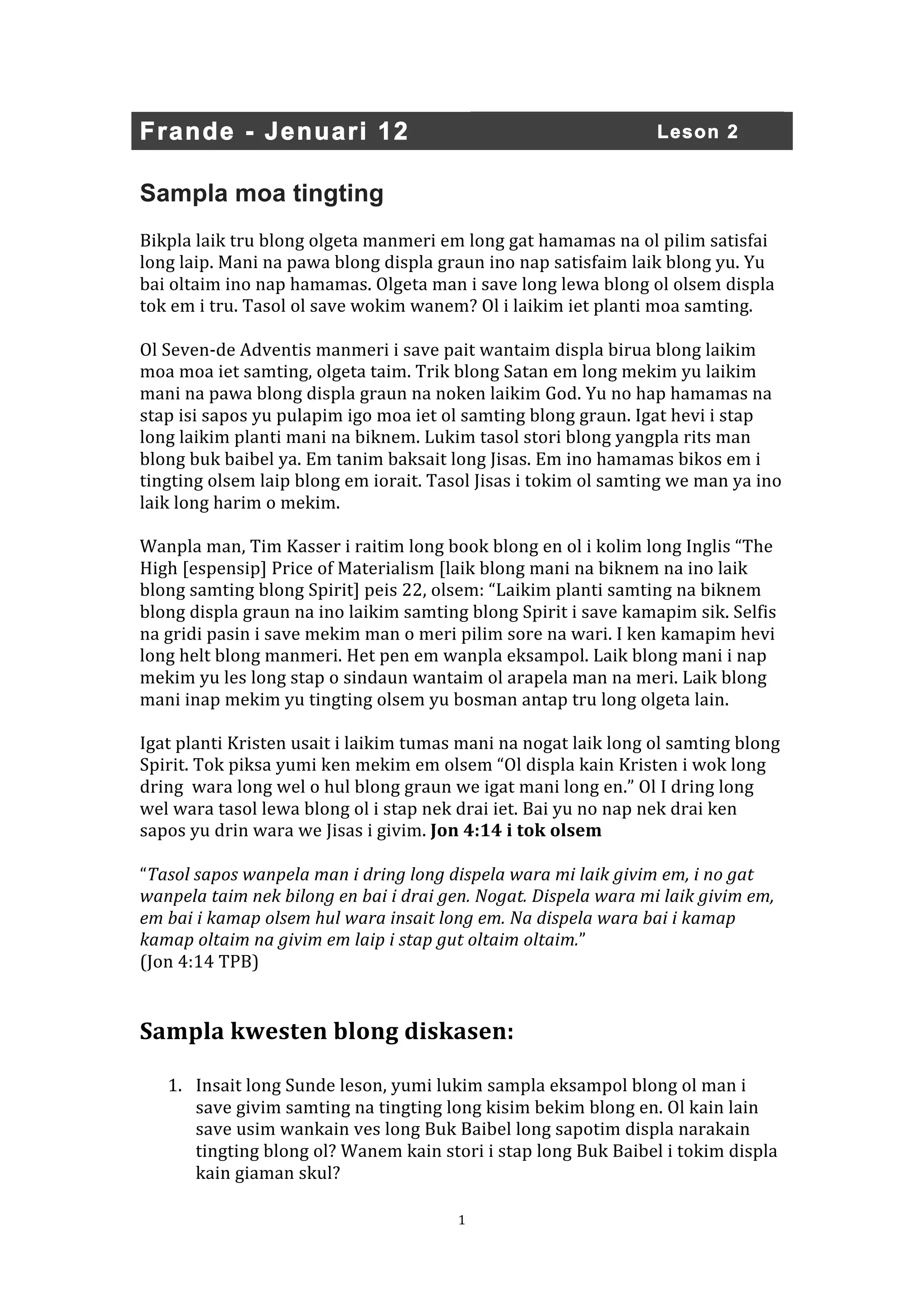 2.6 Frande: Sampla moa tingting | PDF