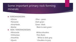 ROCK FORMING MINERAL | PPTX