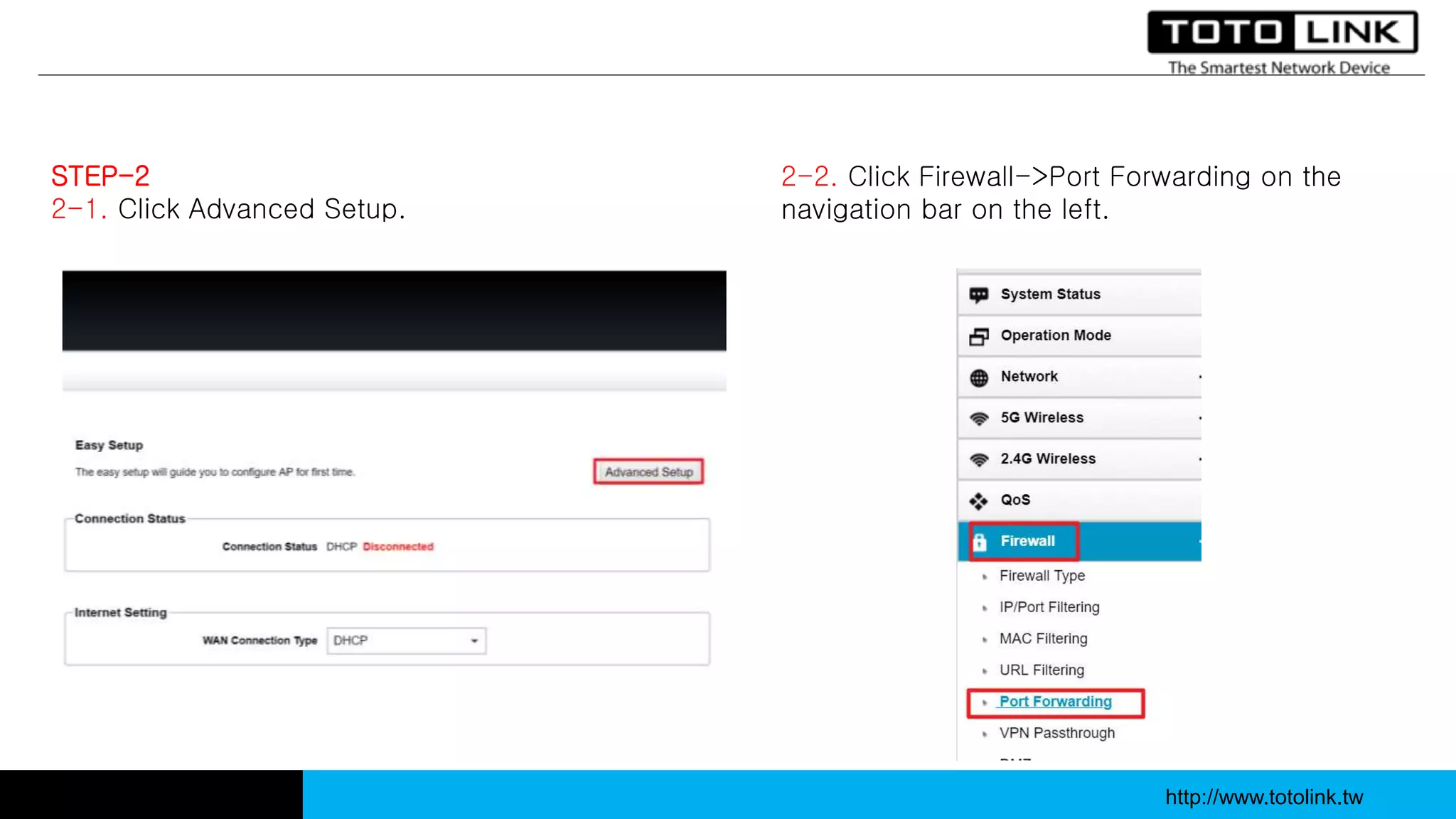 How to set up port forwarding on totolink router ? | PPTX | Computer Networking | Computing