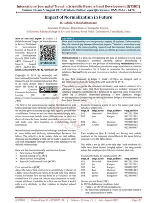 Impact of Normalization in Future | PDF