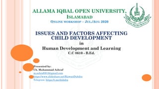 Issues and factors affecting child development | PDF