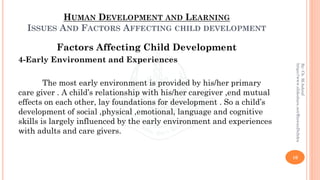 Issues and factors affecting child development | PDF
