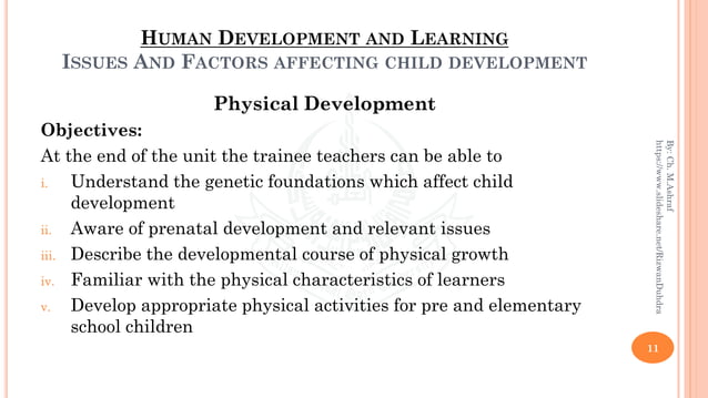 Issues and factors affecting child development | PDF