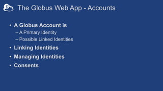 Introduction to Globus: Research Data Management Software at the ALCF | PPT