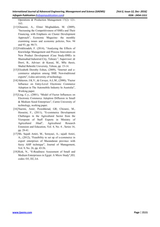 key factors affecting on the e readiness assessment for small and medium | PDF | Internet ...