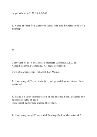 26 Lab #1 Performing Reconnaissance and Probing Using Comm.docx