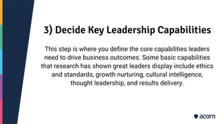Leadership Capability Frameworks: Why You Need One | PDF