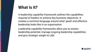 Leadership Capability Frameworks: Why You Need One | PDF