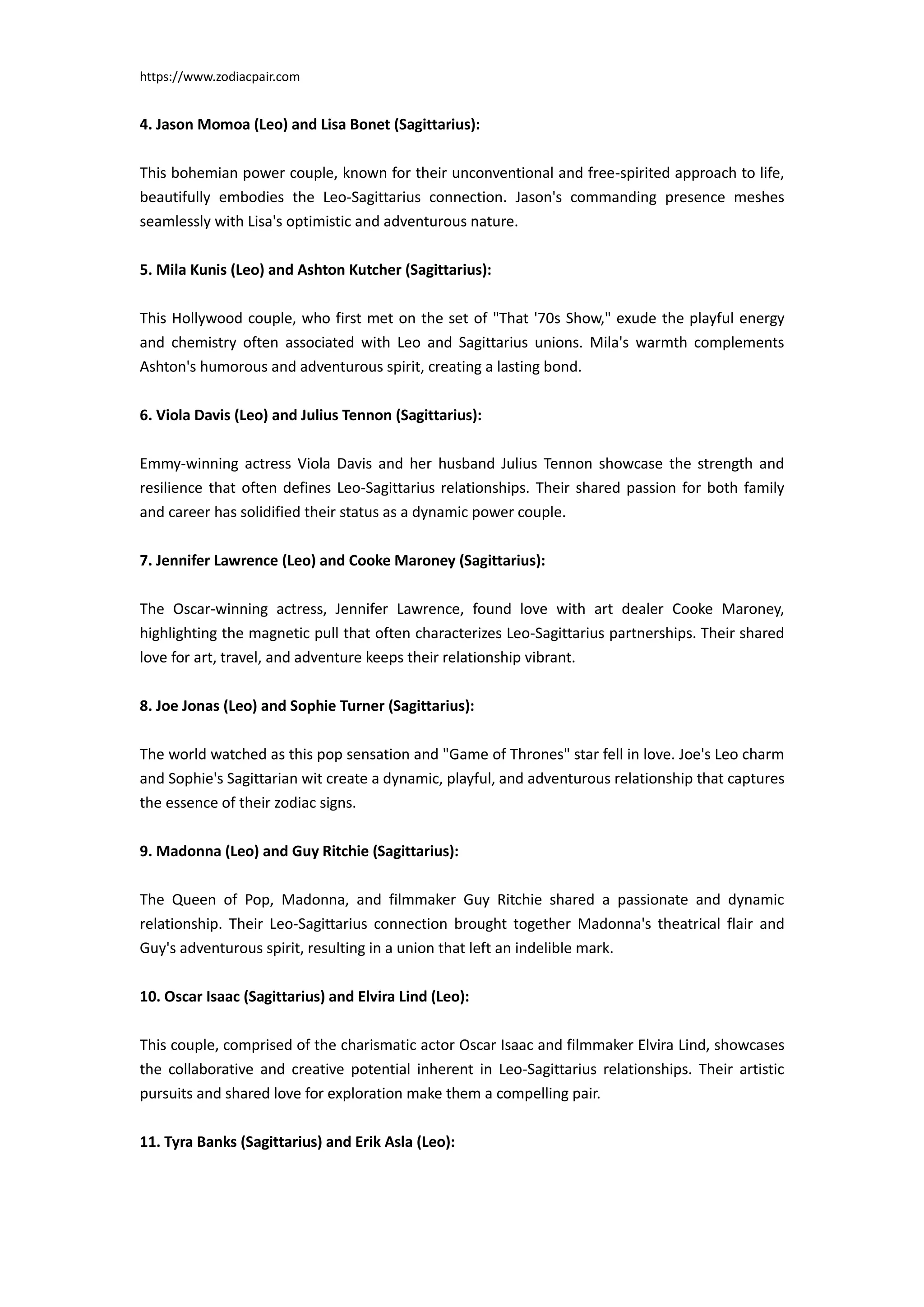 26 Leo and Sagittarius Celebrity Couples You Must Not Know.docx