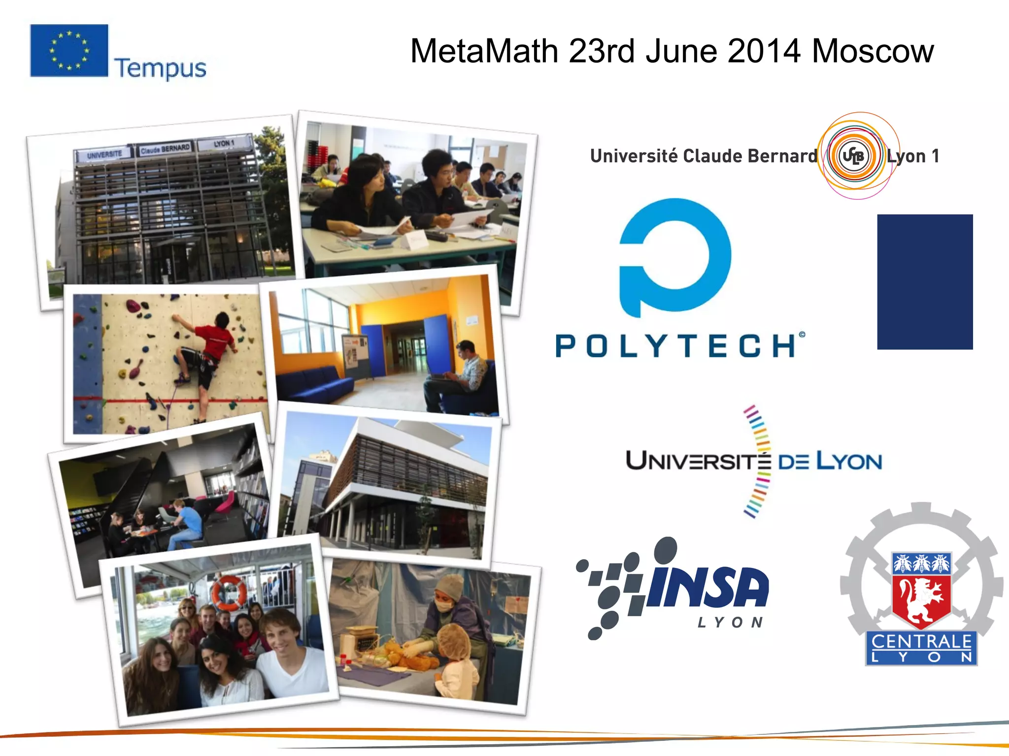 Presentation of UCBL courses | PPT