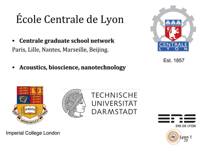 Presentation of UCBL courses | PPT