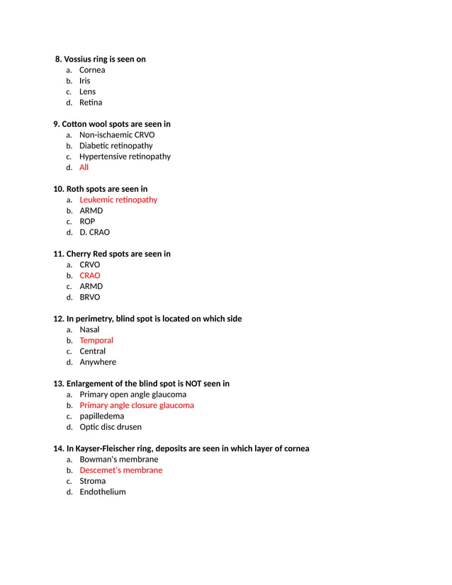 26 Multiple Choice Questions (MCQS) - LInes- dots - rings - spots .docx