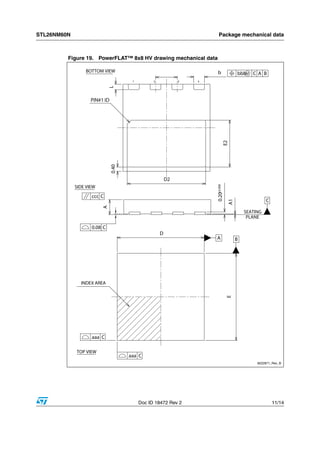 Original N-channel 600 V 0.160 Ω 19 A PowerFLAT™ 8x8 HV ultra low gate ...