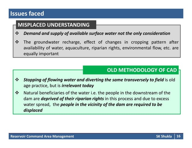 26 nov16 reservoir_command_area_management | PPT