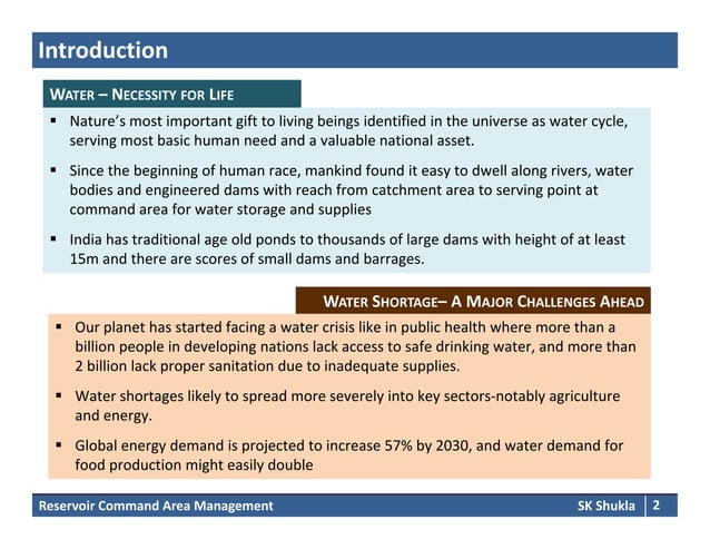 26 nov16 reservoir_command_area_management | PPT