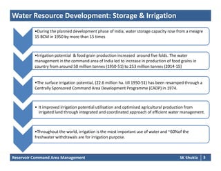 26 nov16 reservoir_command_area_management | PPT