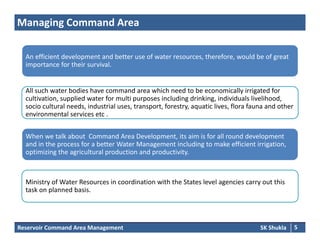 26 nov16 reservoir_command_area_management | PPT