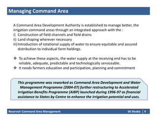 26 nov16 reservoir_command_area_management | PPT