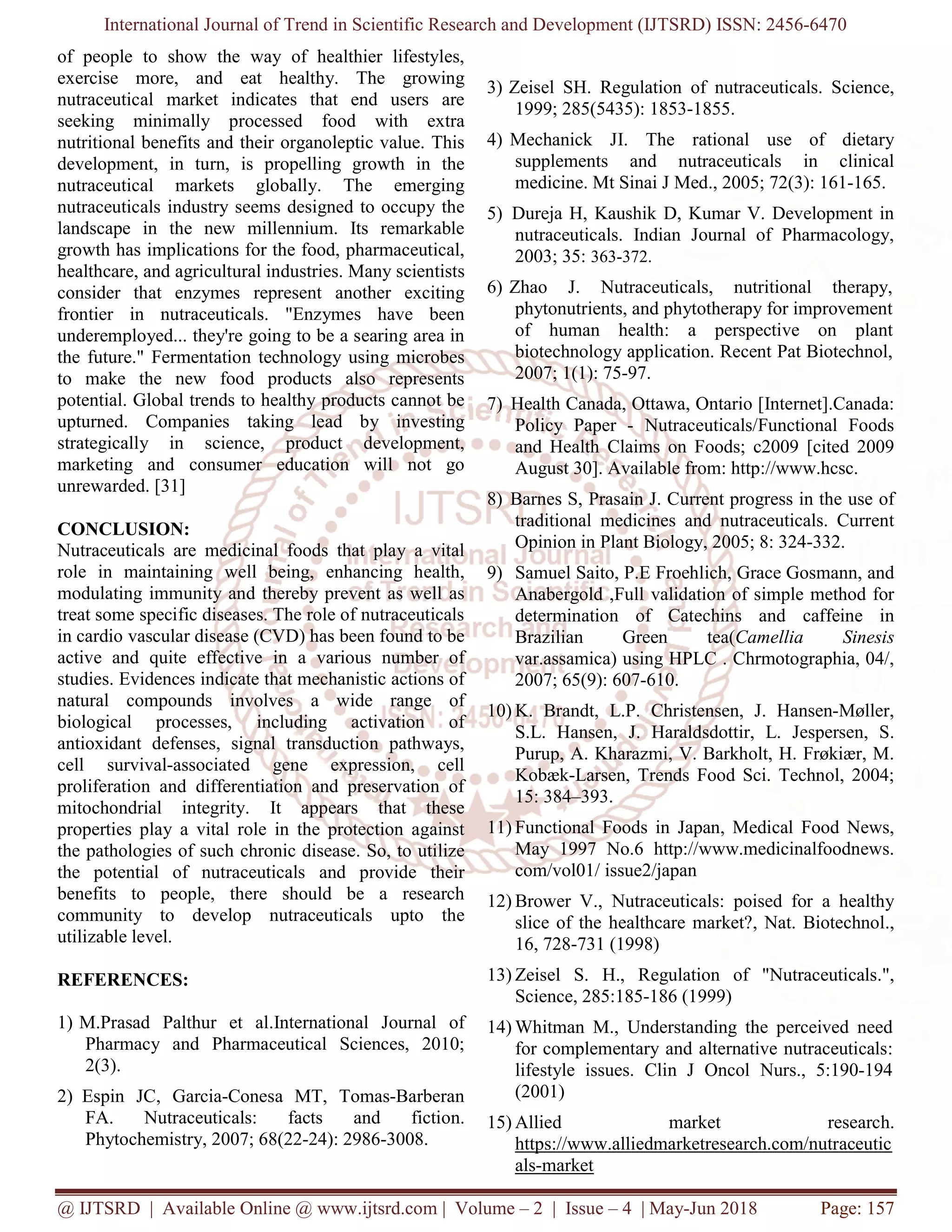 Nutraceuticals: New Concept of Medicines | PDF