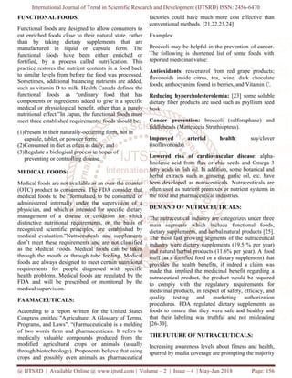 Nutraceuticals: New Concept of Medicines | PDF