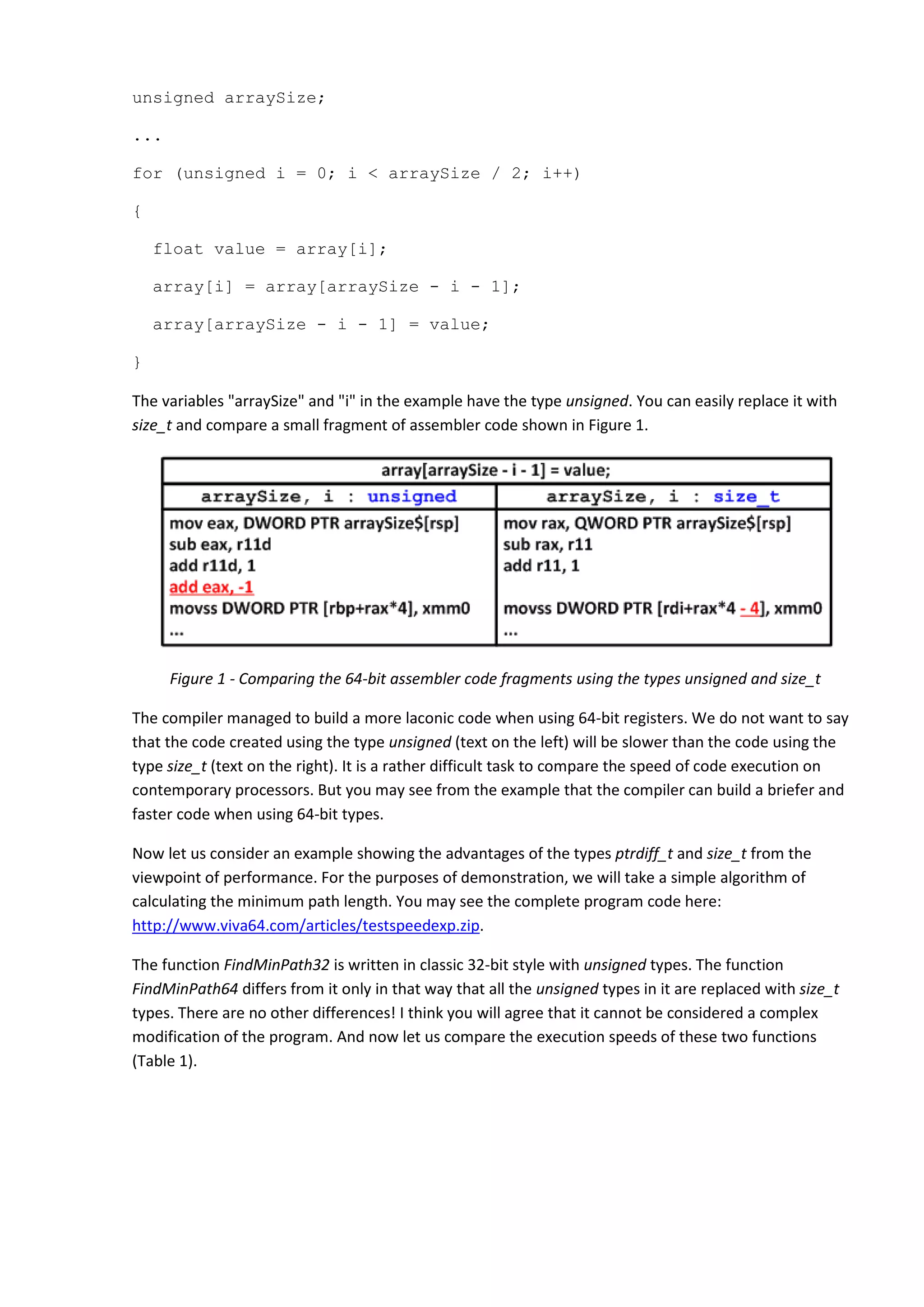 Lesson 26. Optimization of 64-bit programs | PDF