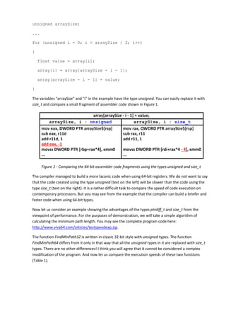 Lesson 26. Optimization of 64-bit programs | PDF