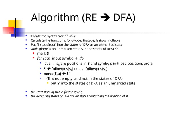 26 Optimization Of Dfa Based Pattern Matchersppt Programming Languages Computing