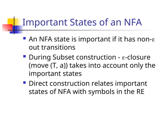 26 Optimization Of Dfa Based Pattern Matchersppt Programming Languages Computing