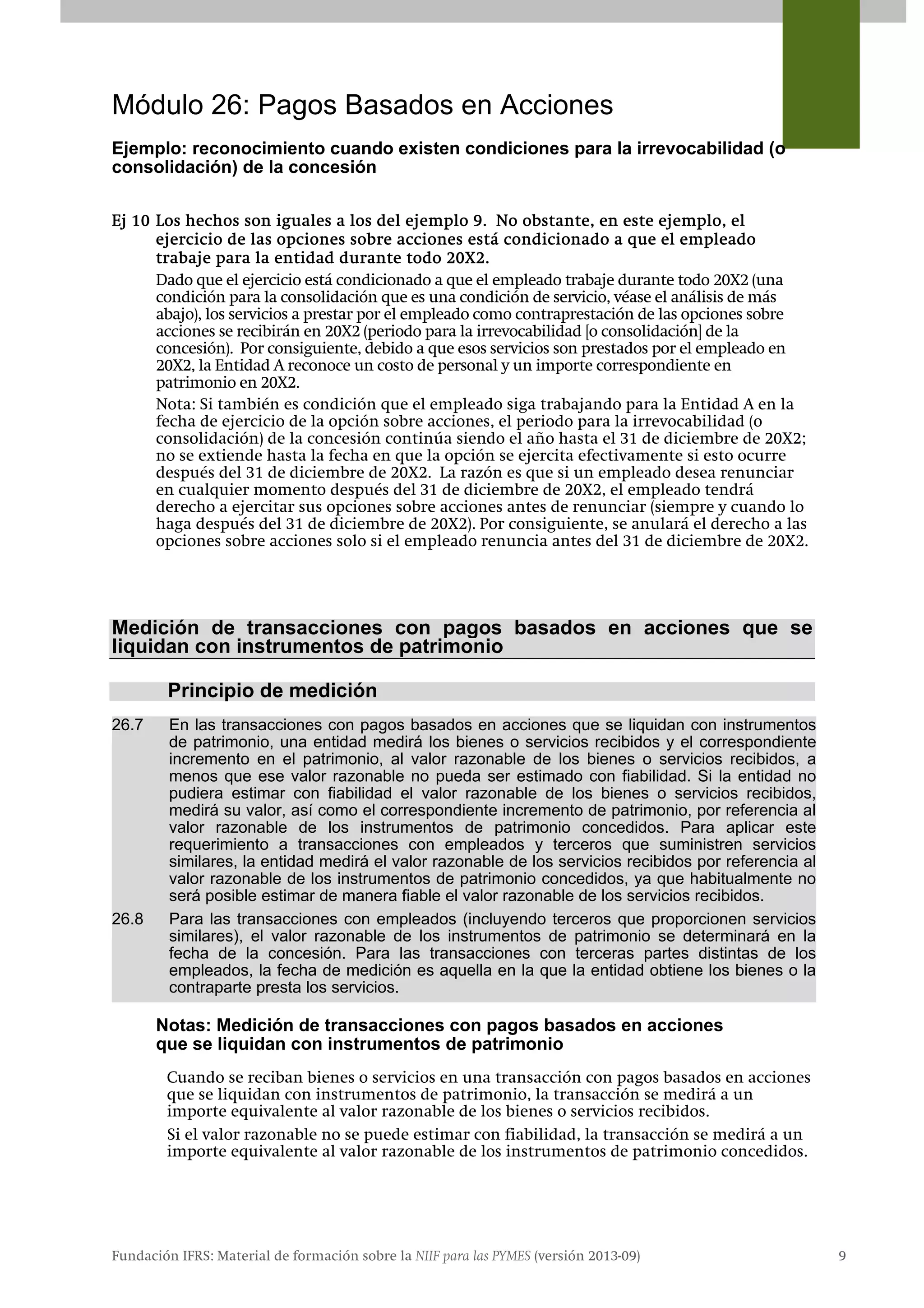 26 PAGOS BASADOS EN ACCIONES | PDF