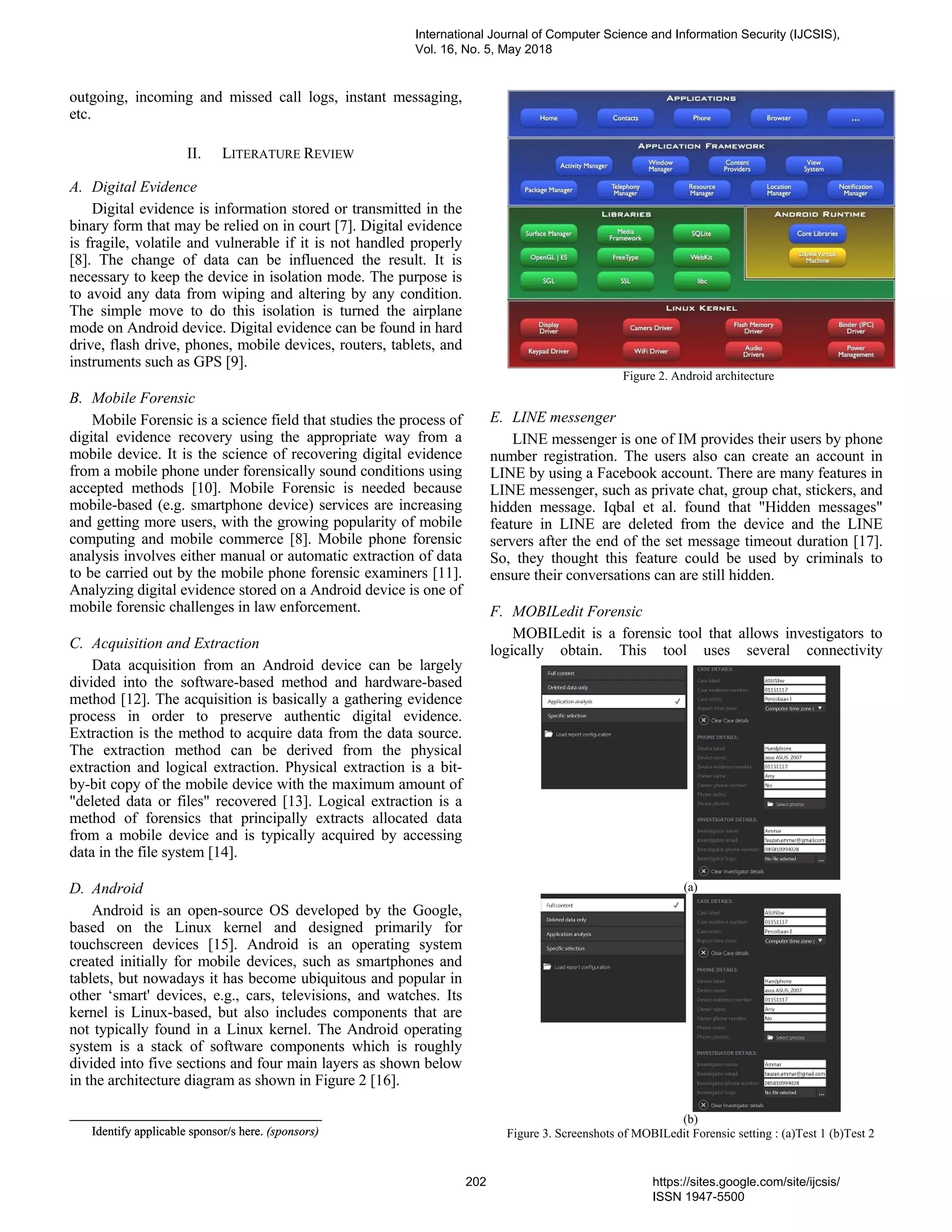 Evidence Gathering and Identification of LINE Messenger on Android Device | PDF