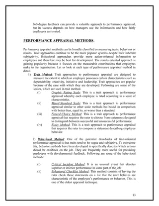 performance apprisal | DOC
