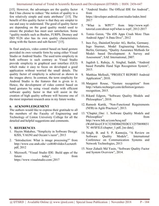 Quality Factor between Visual Studio and Android Studio for Developing ...
