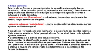 AULA PARA O 6º ANO Relevo Terrestre.ppt