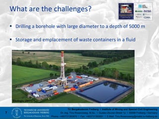 26 Current research on deep borehole disposal of nuclear spent fuel and high-level radioactive ...